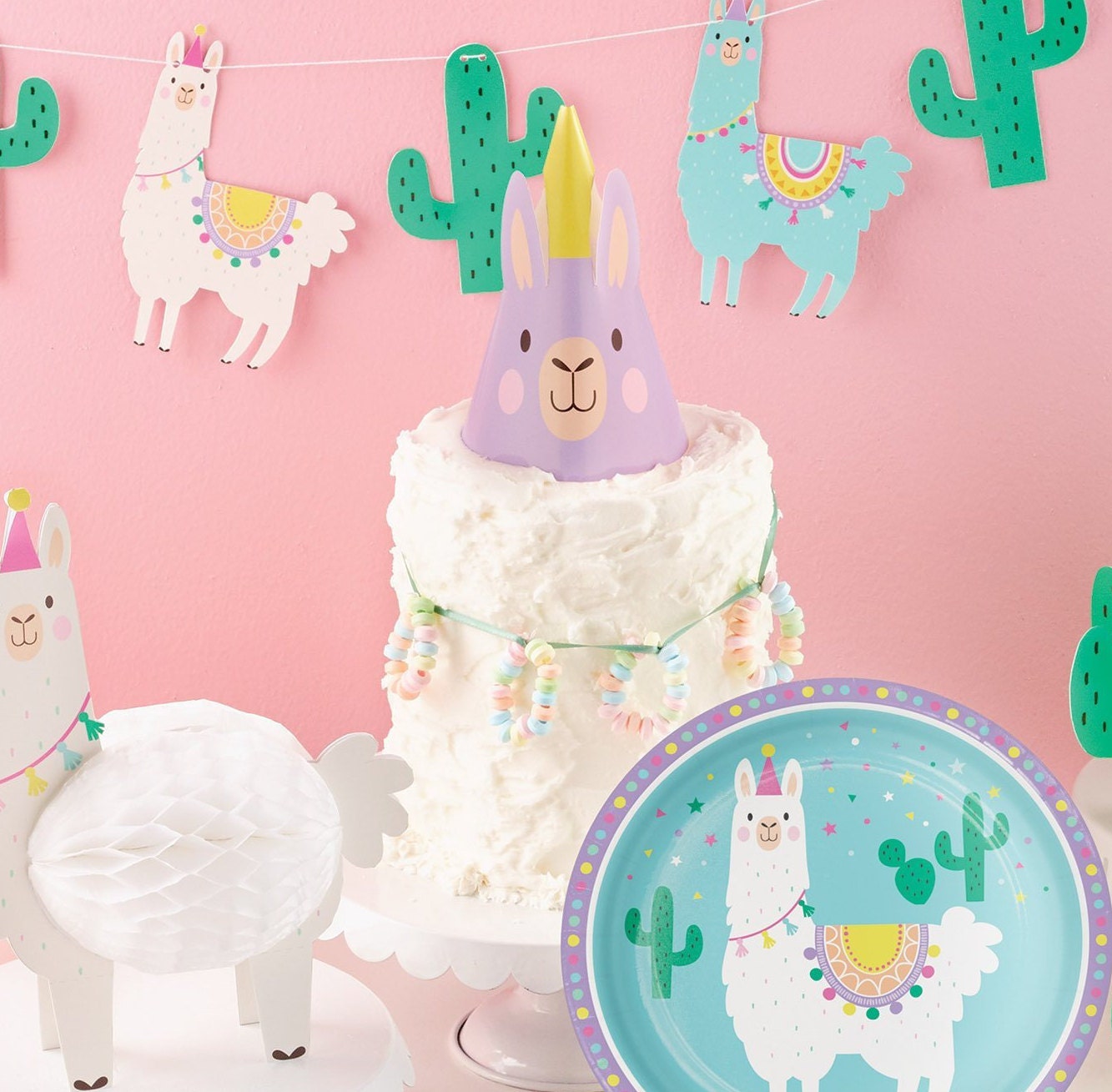 Llama Party Hats - Llama Birthday, Llama Party Supplies, Llama Baby ...