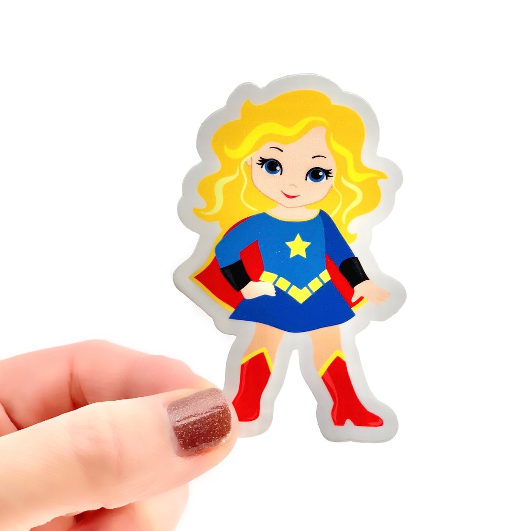 Supergirl Sticker - Laptop Sticker, Water Bottle Decal, Bumper Sticker ...