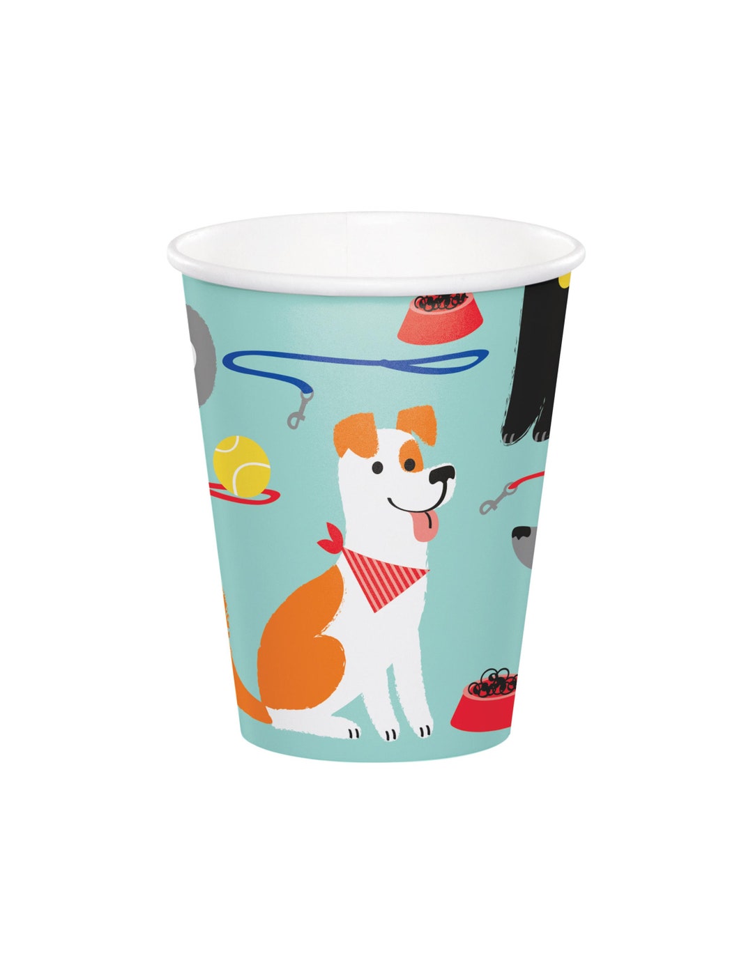 Puppy Party Cup - Dog Birthday, Dog Party, Dog Birthday Cups, Paw Print ...