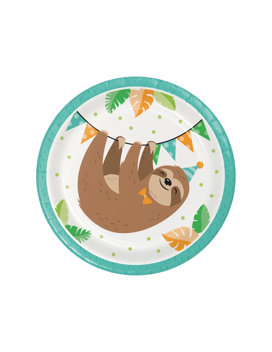 Sloth Plates Sloth Birthday, Sloth Party, Sloth Baby Shower, Sloth ...