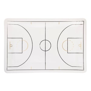 Basketball Party Plates, Disposable Paper Dinner Plates, Basketball ...