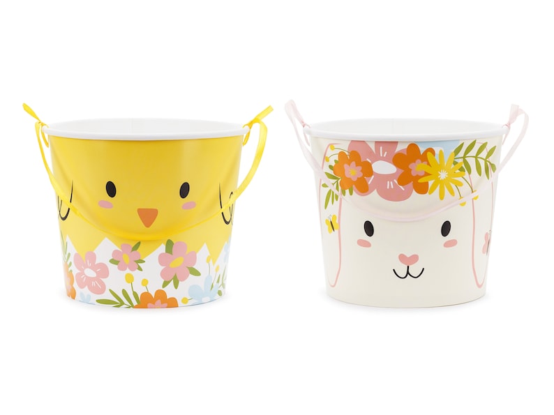Farm Animal Favor Buckets, Bunny Party, Farm Baby Shower, Easter ...