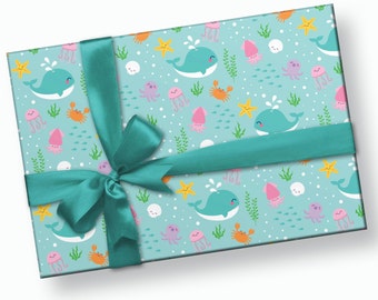Sea Wrapping Paper - Etsy