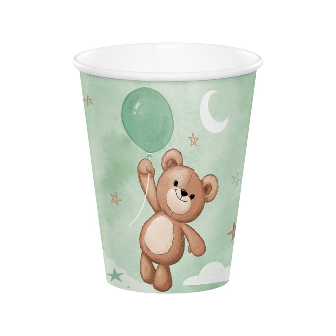 Teddy Bear Party Cups - Teddy Bear Baby Shower Cups, Teddy Bear ...