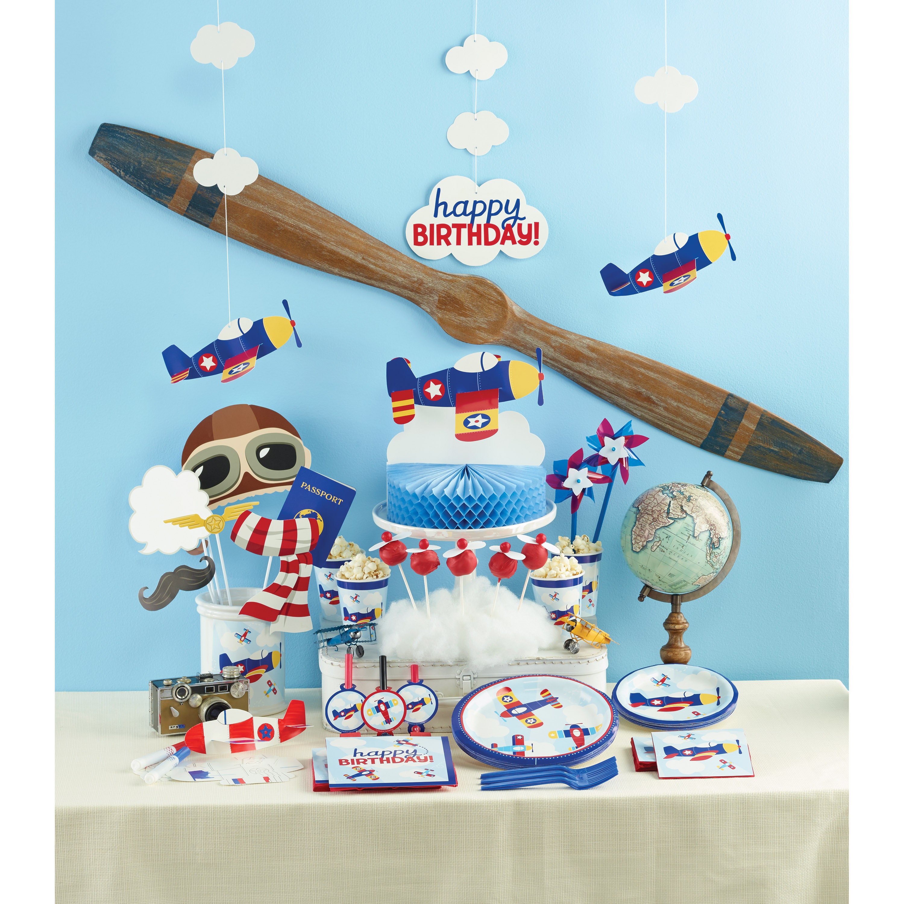 Airplane Plates Airplane Party Airplane Birthday Airplane | Etsy