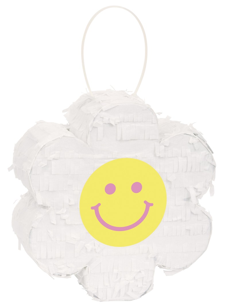 Mini Flower Piñata - Groovy Birthday Piñata, Flower Party Decorations ...
