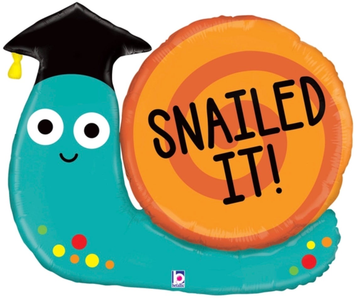 Snail Graduation Balloon Grad Balloon Funny Graduation | Etsy