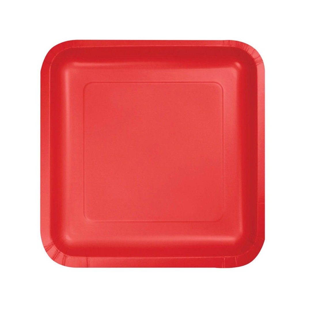 7 Red Paper Cake Plates 18ct for Birthday Party or Baby Shower - Etsy