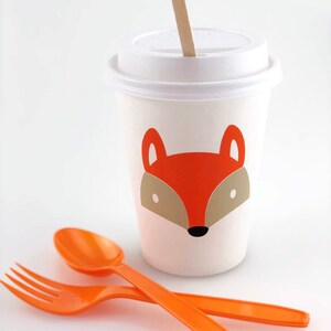 Fox Cups - Fox Party Cups, Fox Baby Shower, Fox Party Supplies ...