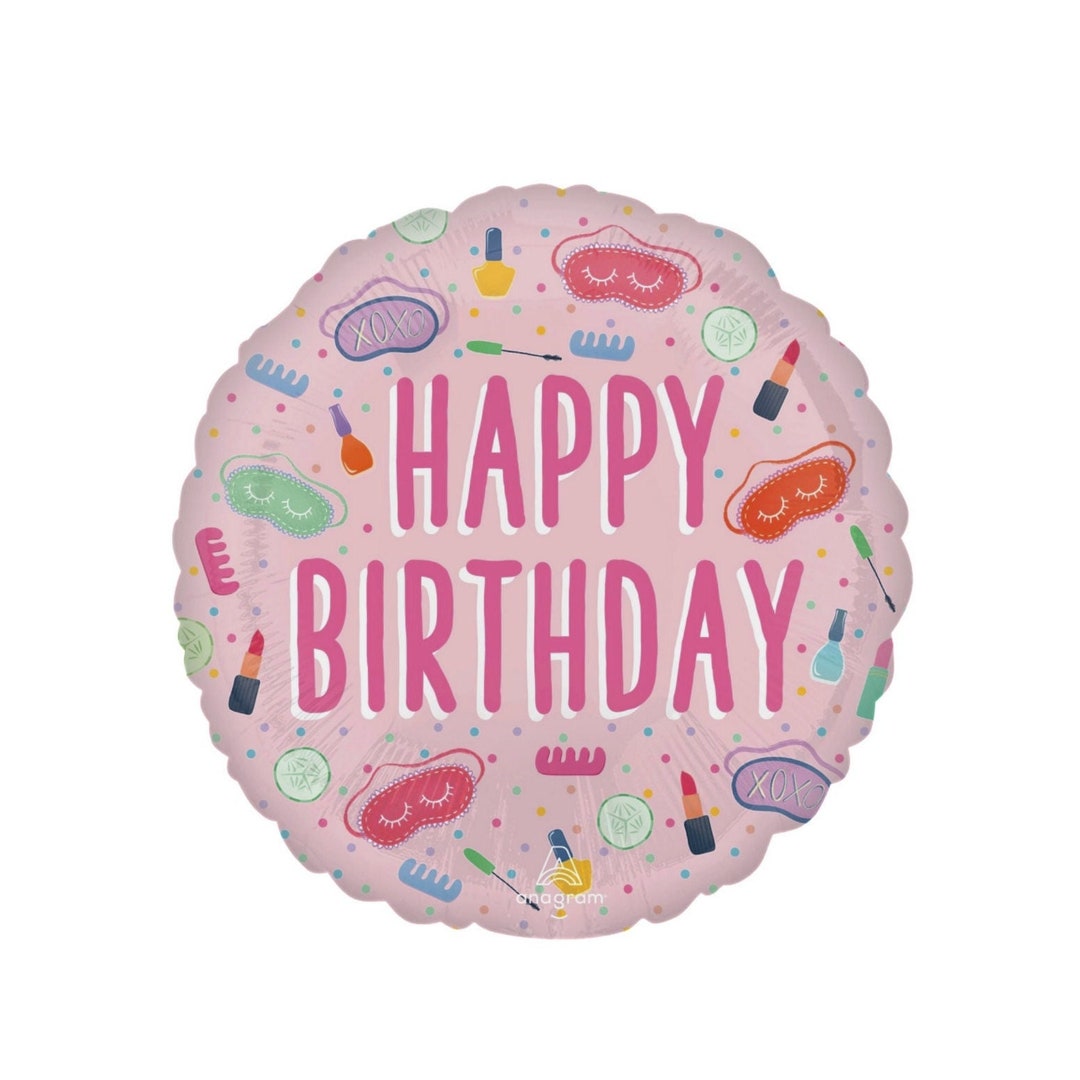 Spa Birthday Balloons Pamper Party Supplies, Makeup Birthday, Girl ...
