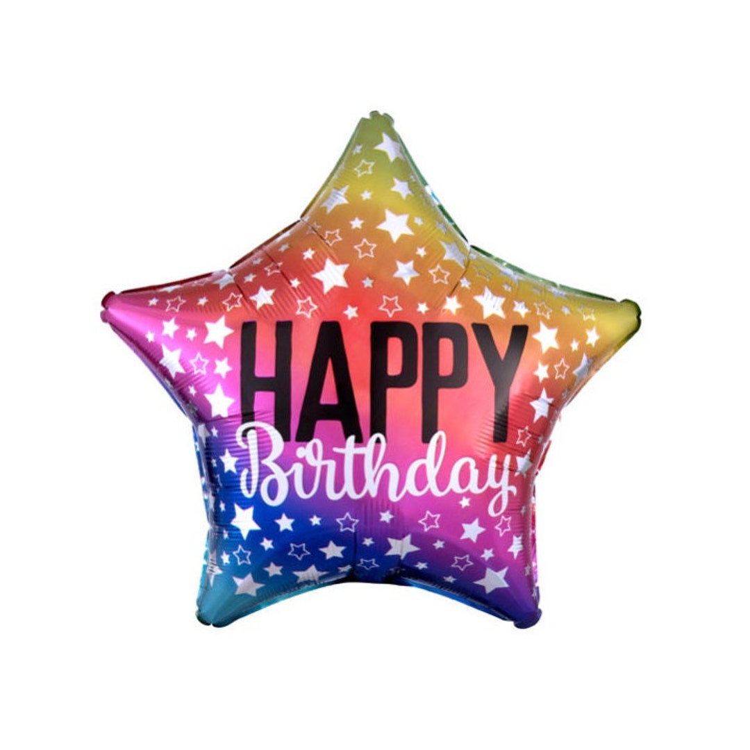 Rainbow Birthday Balloon - Rainbow Party Decorations, Rainbow Birthday ...