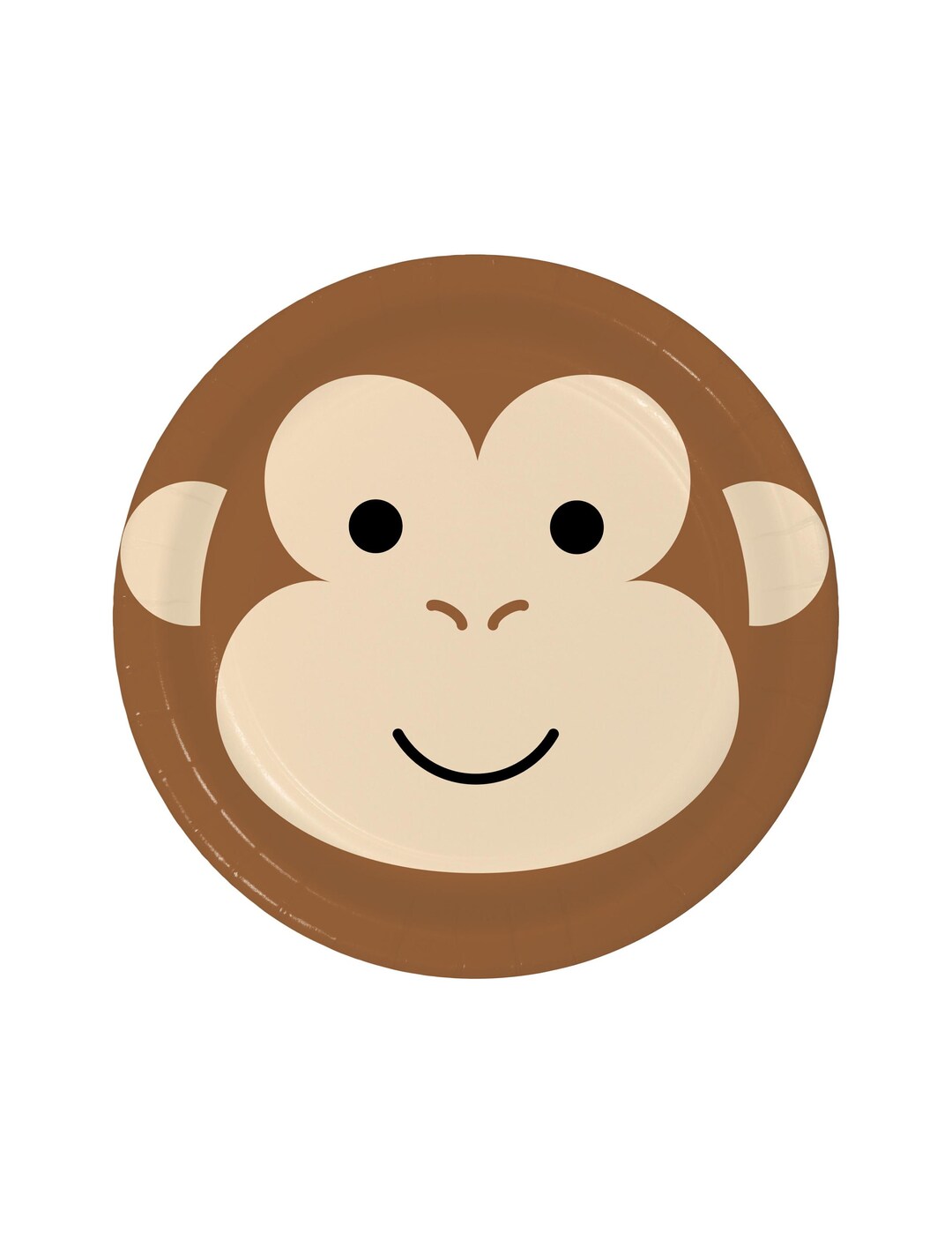 9 Monkey Party Plates Monkey Birthday Monkey Baby - Etsy