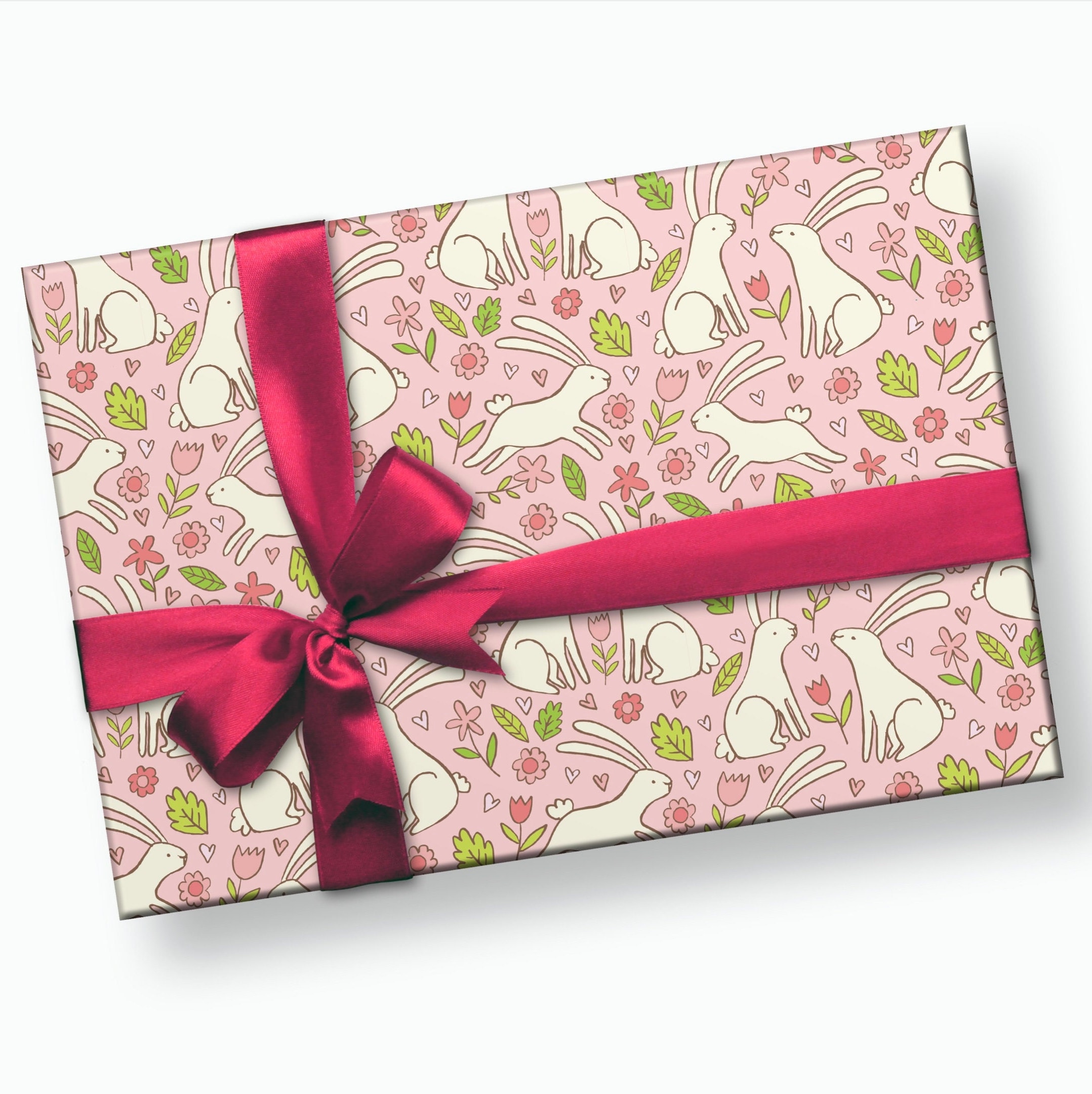 Bunny Gift Wrap Bunny Wrapping Paper Bunny Birthday Gift - Etsy