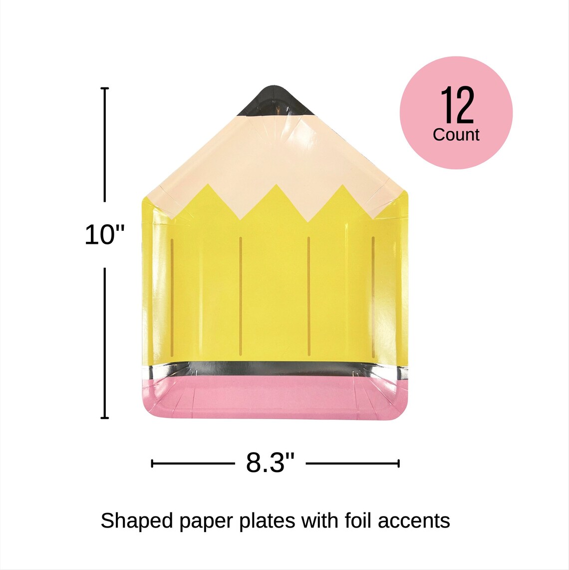 Pencil Paper Plates - Back to School Party, End of Summer, BTS Birthday ...