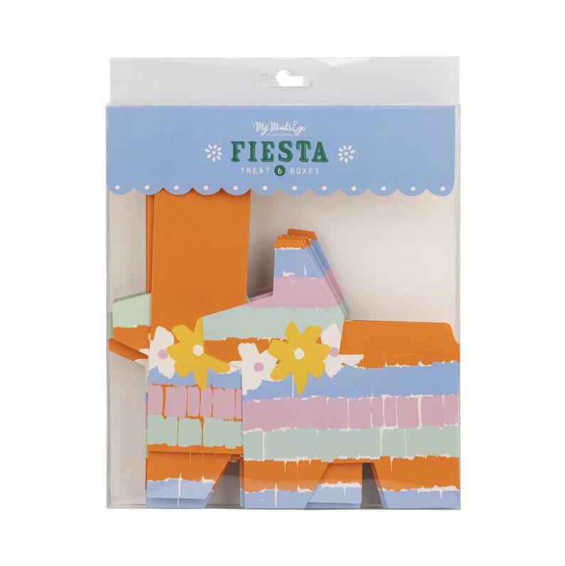 Fiesta Favor Boxes - Fiesta Donkey Party, Fiesta Birthday Favors, Party ...