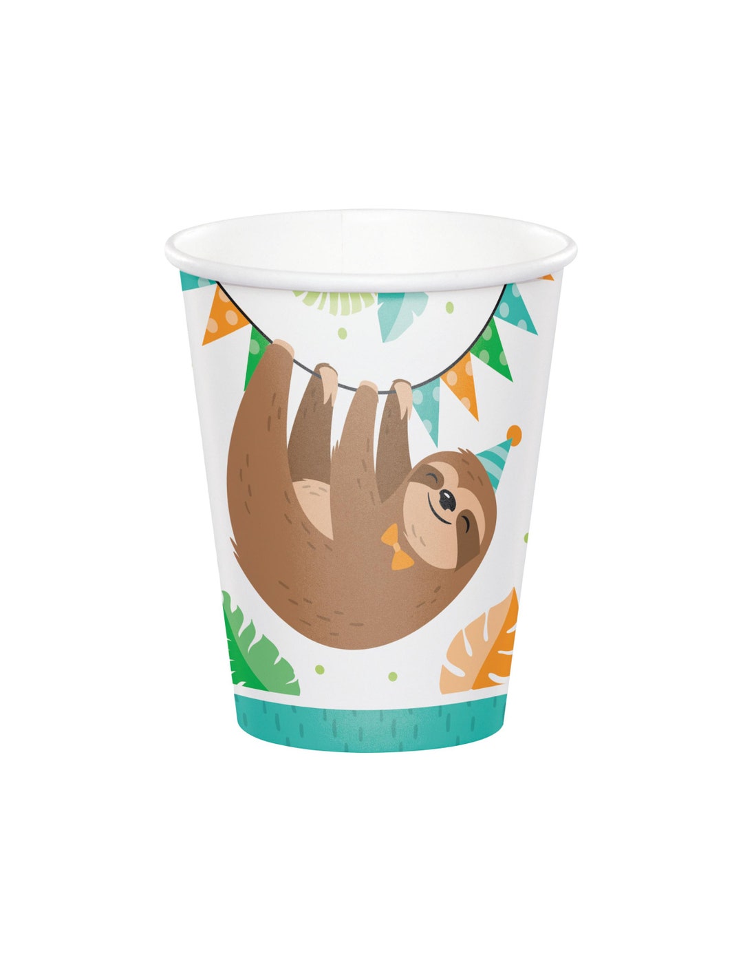 Sloth Cups - Sloth Birthday Party, Birthday Decorations, Party Cups ...