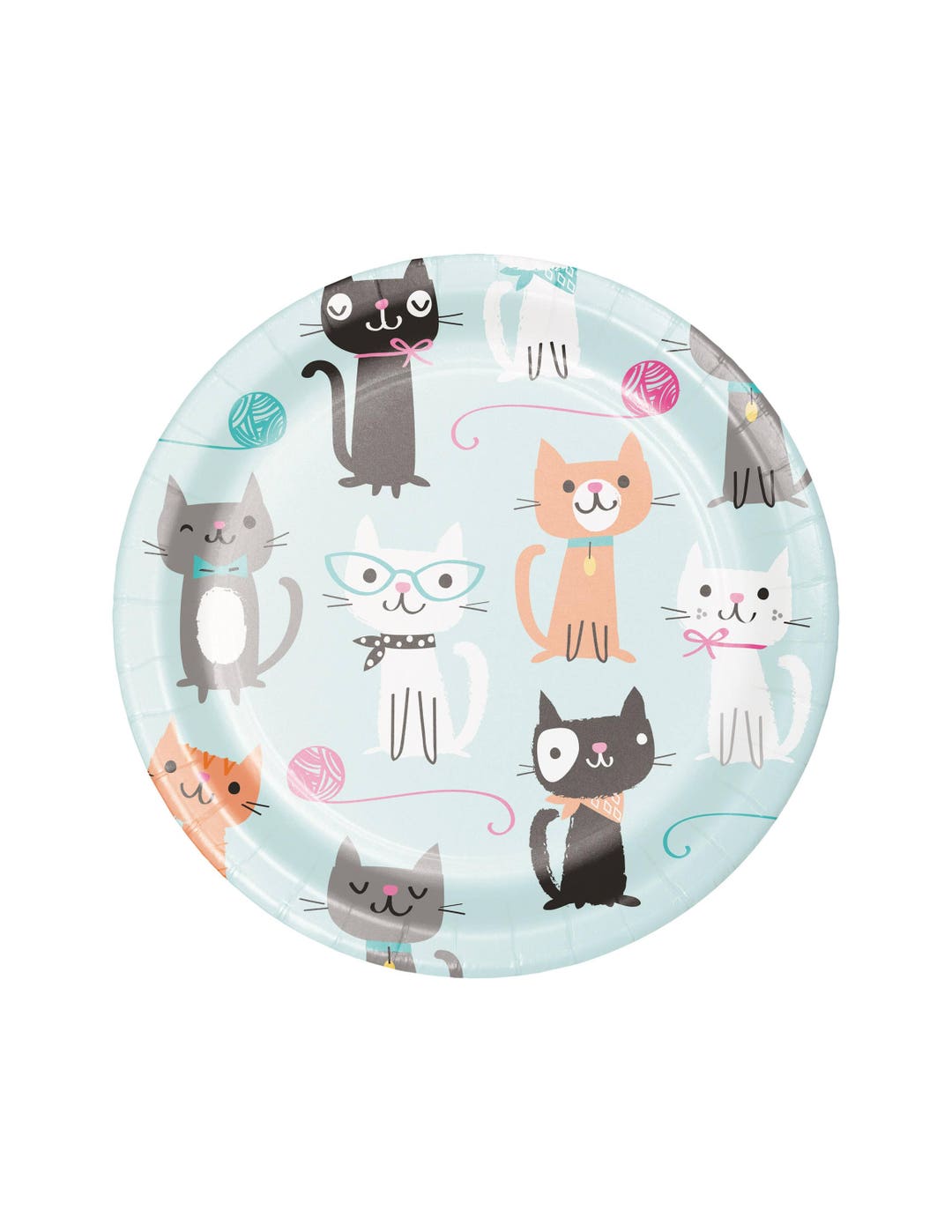 Cat Party Plates - Cat Birthday, Cat Party Supplies, Kitty Birthday ...