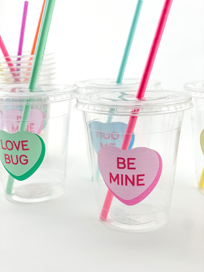 Valentines Day Party Cups - Valentines Day Cups, Valentines Day for ...
