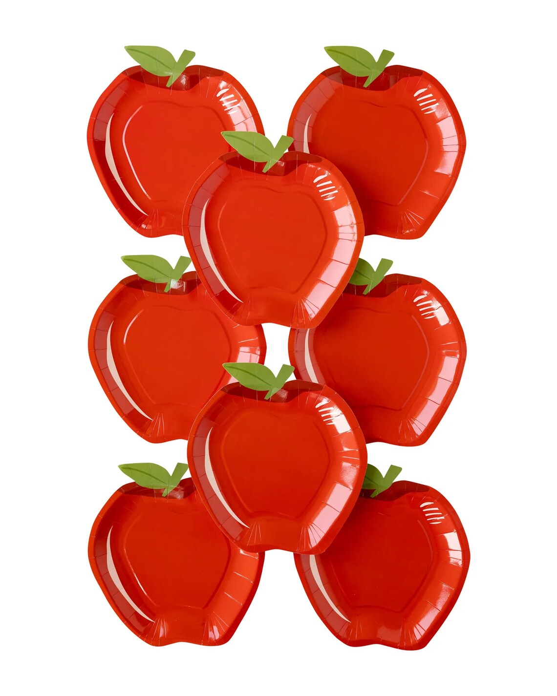 Red Apple Shaped Paper Plates 8ct - Back to School, 100 Days of School ...