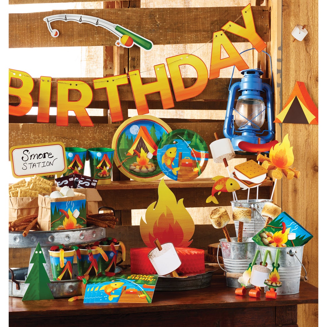 Camping Party Balloon Camping Birthday Decorations Camper - Etsy