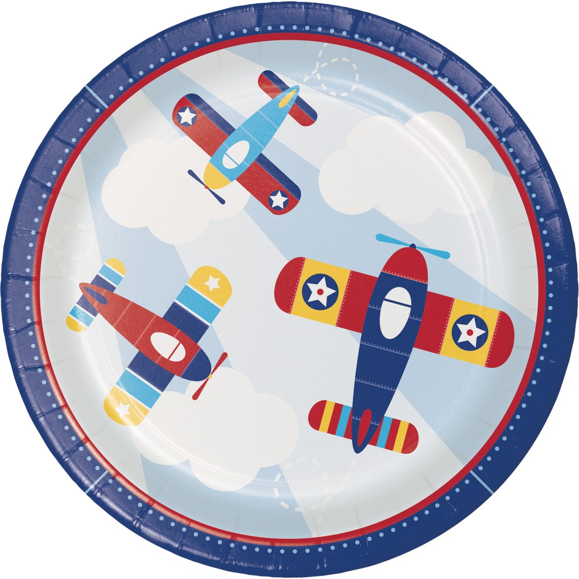 Airplane Plates Airplane Party Airplane Birthday Airplane | Etsy
