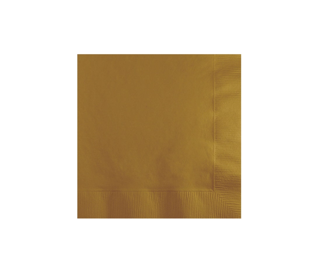 Gold Napkins - Beverage Napkins - Cocktail Napkins - Party Napkins ...