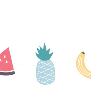 Fruit Banner - Fruit Birthday Decorations, Fruit First Birthday, Fruit ...