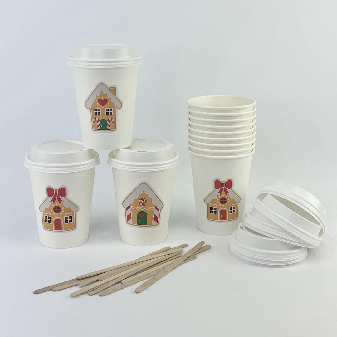 Gingerbread House Cups - Christmas Party Cups, Gingerbread Party ...
