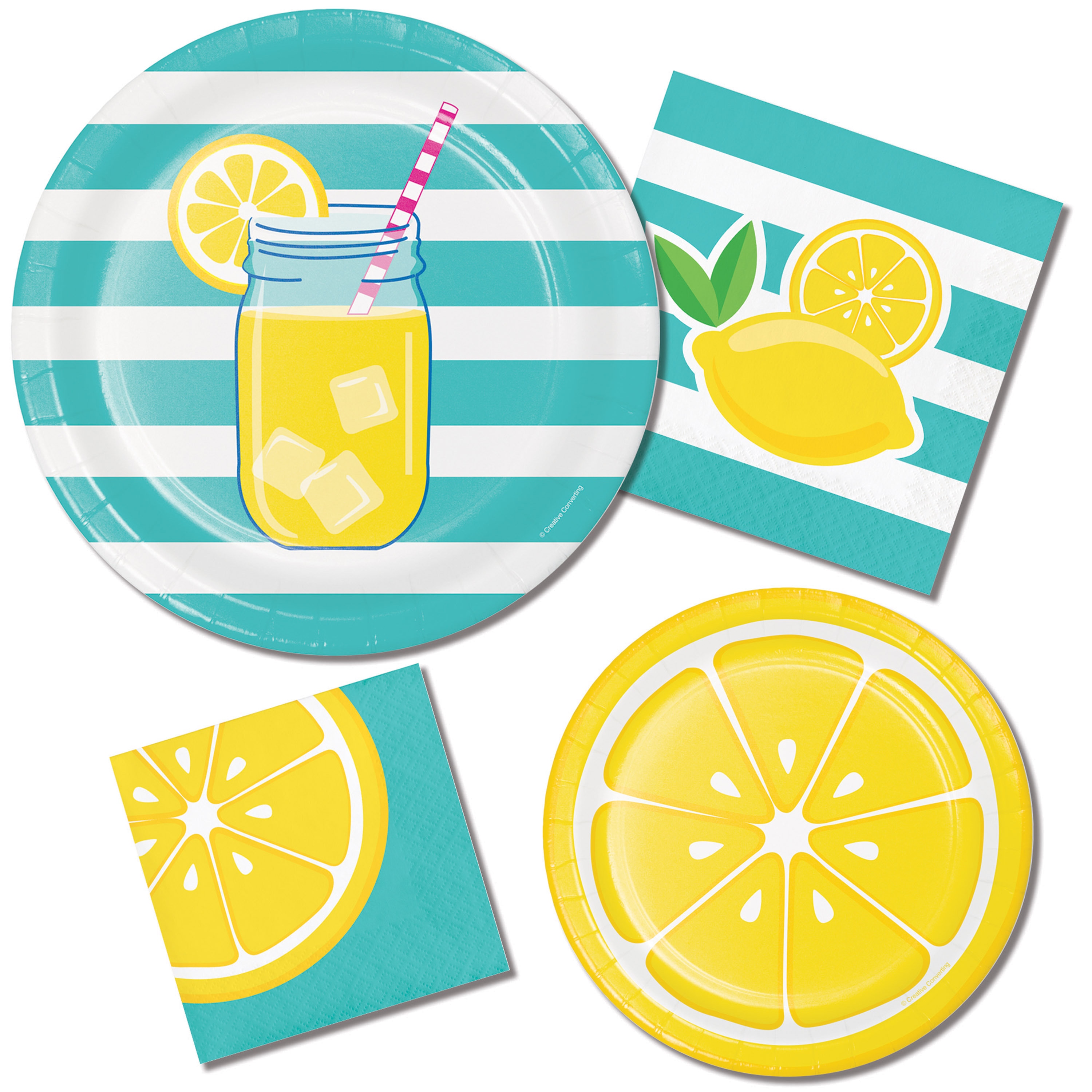 Lemonade Plates Pink Lemonade Party Lemonade Birthday - Etsy