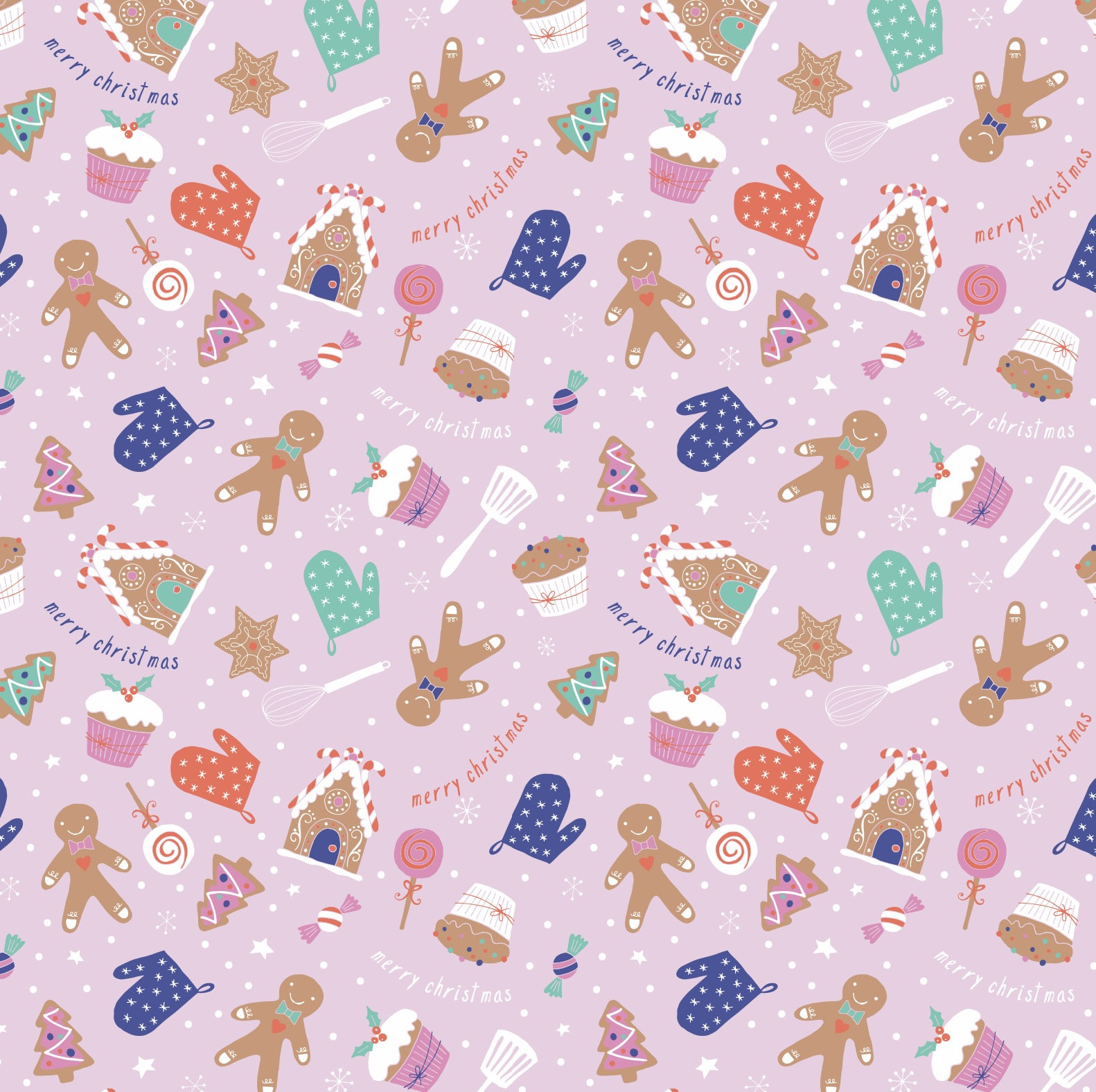 Gingerbread Christmas Paper Christmas Wrapping Paper | Etsy