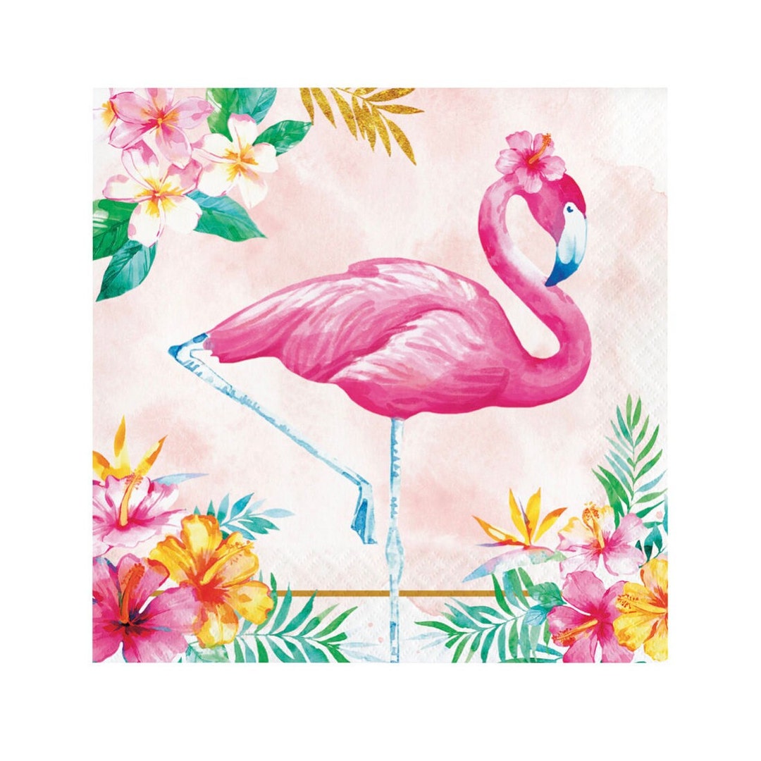 Flamingo Napkins - Flamingo Party, Flamingo Birthday Party, Flamingo ...