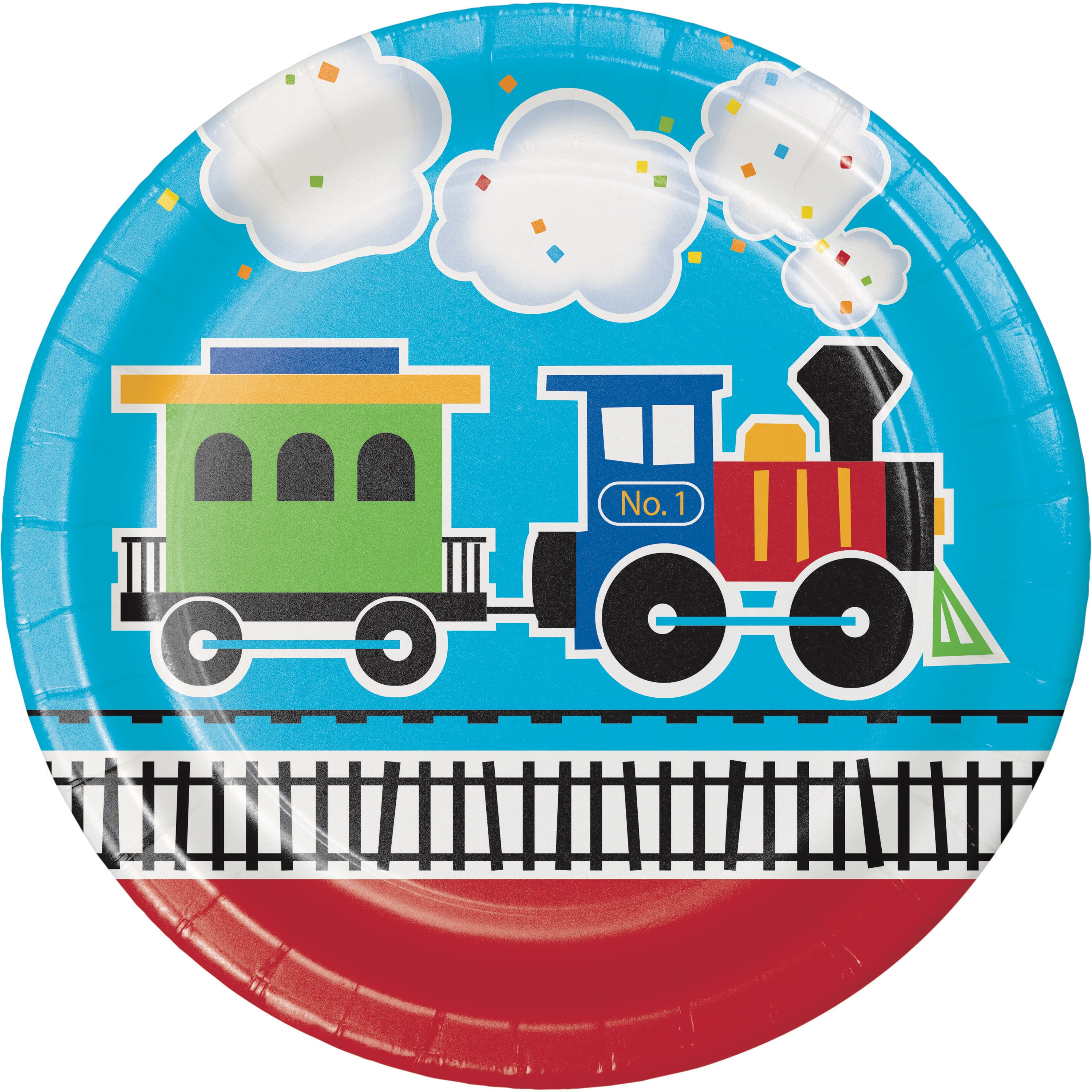 9 Train Plates Train Party Supplies Train Party - Etsy