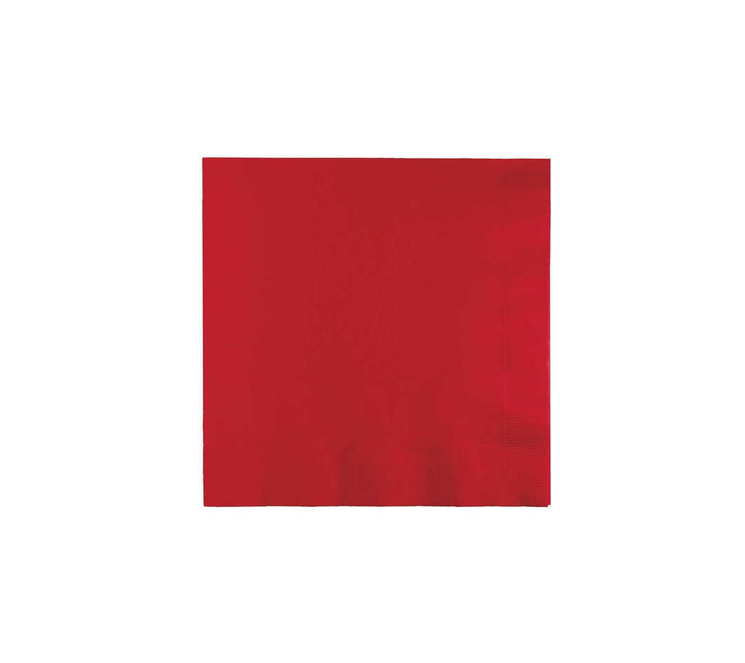 Red Napkins - Beverage Napkins - Cocktail Napkins - Party Napkins ...
