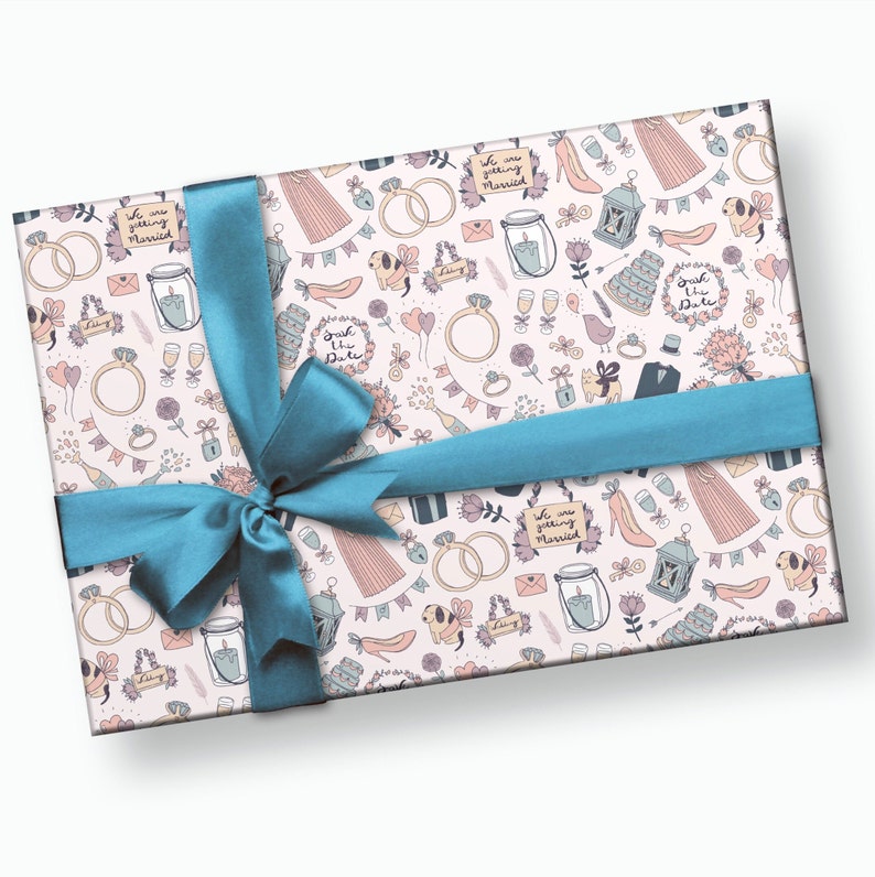 Wedding Gift Wrap Wedding Wrapping Paper Bridal Shower Gift | Etsy