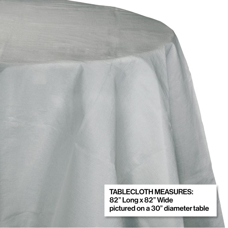 Silver Tablecloth - Round Table Cloth, Wedding Tablecloth, Mermaid ...