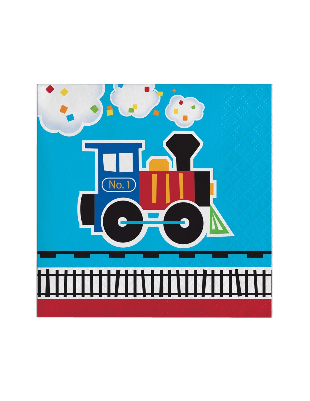 Train Napkins - Train Birthday Party, Birthday Napkins, Train Party ...
