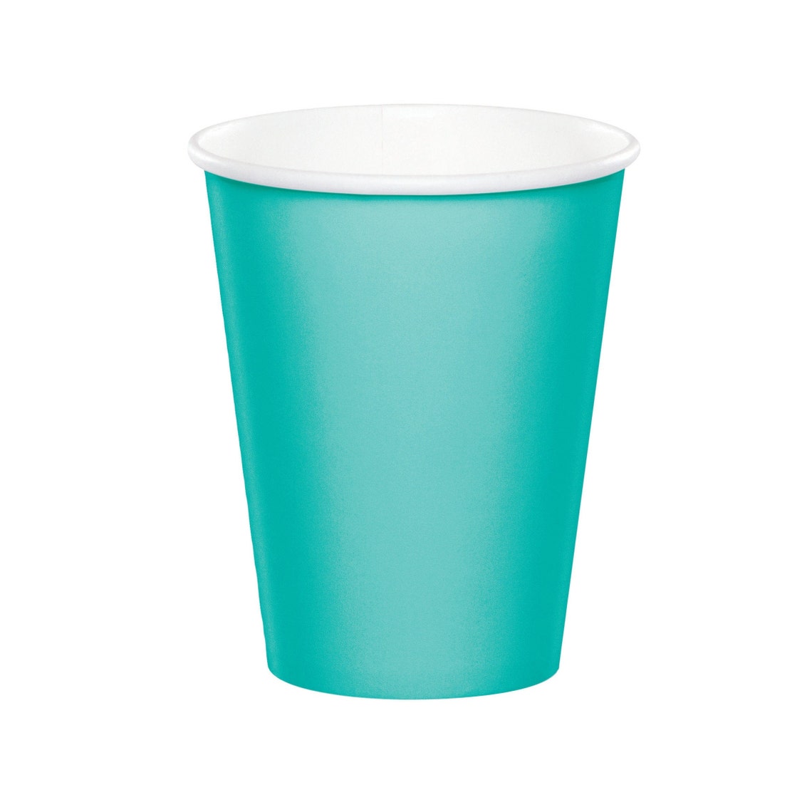 24 Teal 9oz Cups Teal Party Cups Mermaid Party Birthday - Etsy
