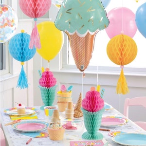 Ice Cream Party Centerpieces - Ice Cream Party Decor, Ice Cream ...