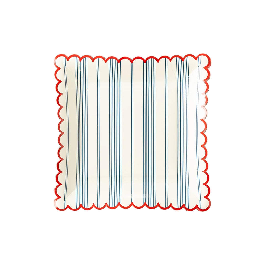 Red White & Blue Plates - Patriotic Party Decorations, 4th of July ...