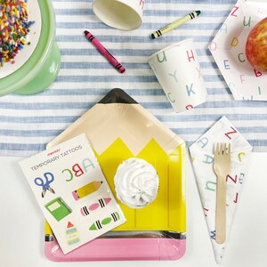 Pencil Paper Plates - Back to School Party, End of Summer, BTS Birthday ...