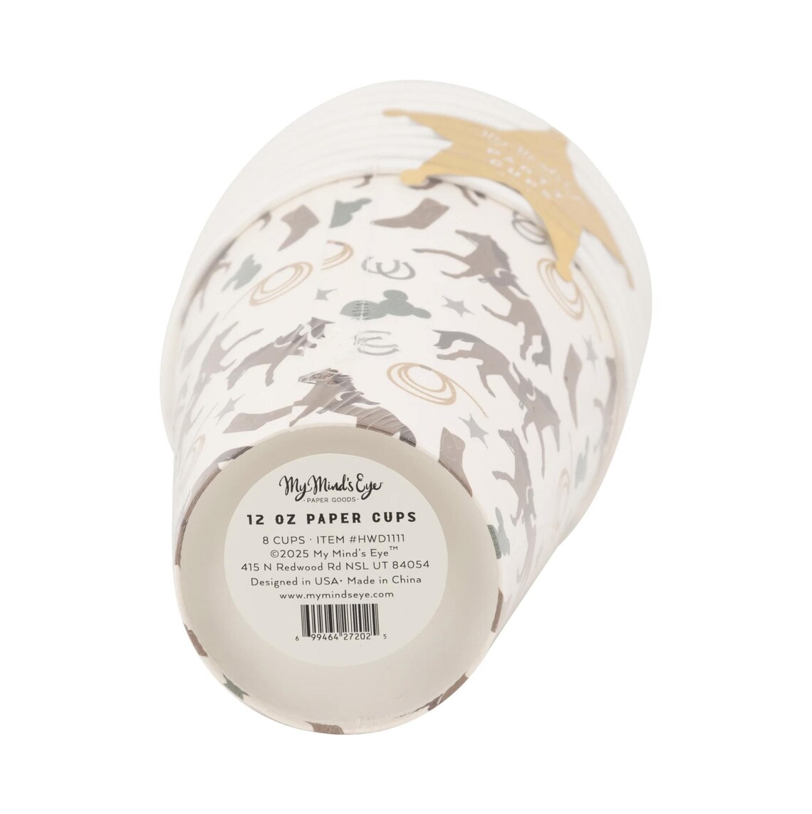 Howdy Party Cups - Western Birthday Cups, Horse Party Supplies, First ...