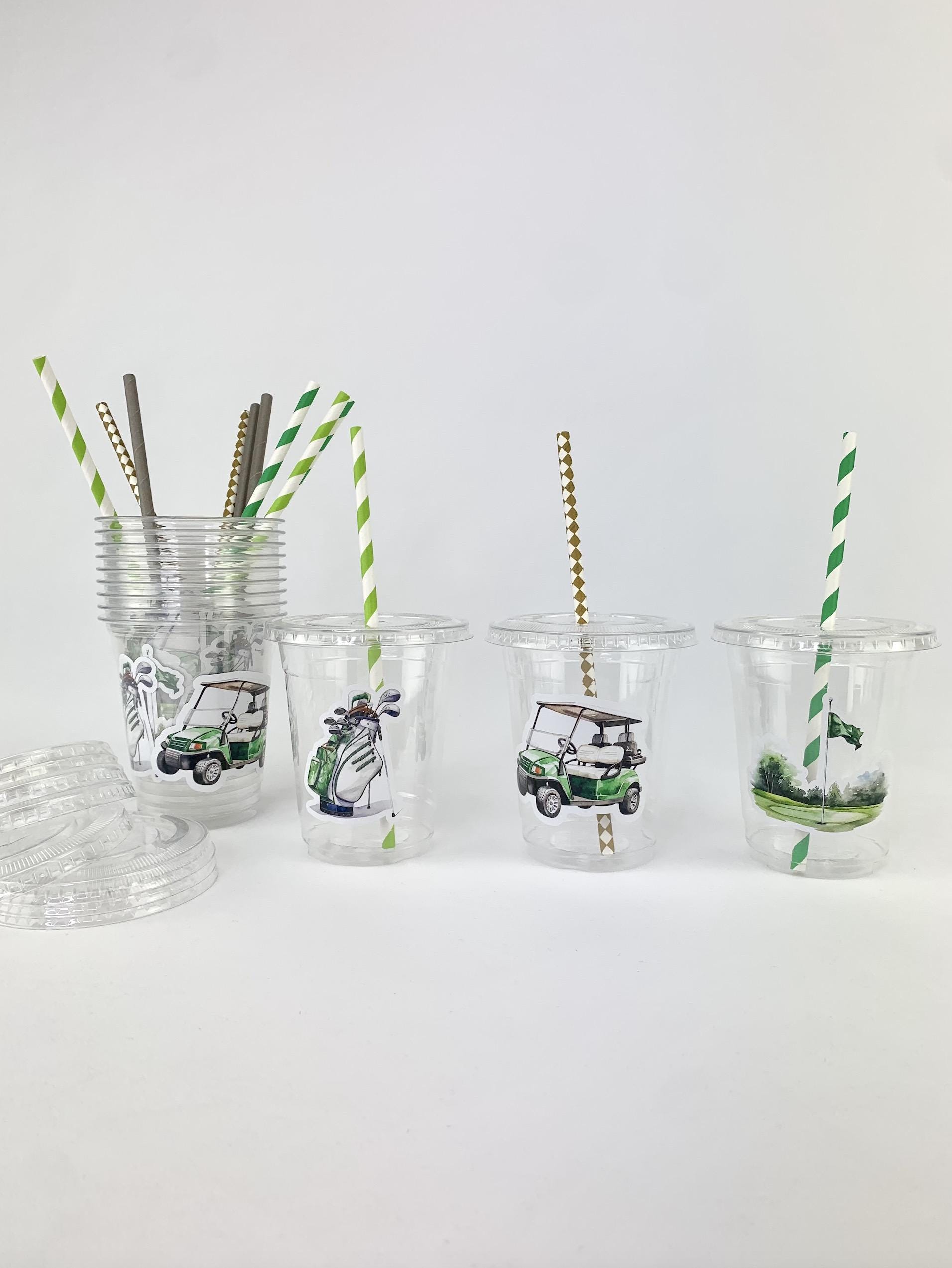 Golf Party Cups - Golfing Birthday Decor, Country Club Wedding, Golf ...
