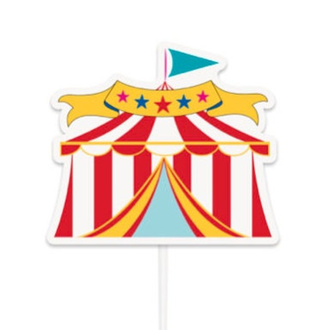 Circus Cake Topper - Carnival Cake Topper, Circus Birthday, Circus ...
