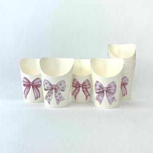 Pink Bows Charcuterie Cups - Coquette Bachelorette Party, Valentines ...