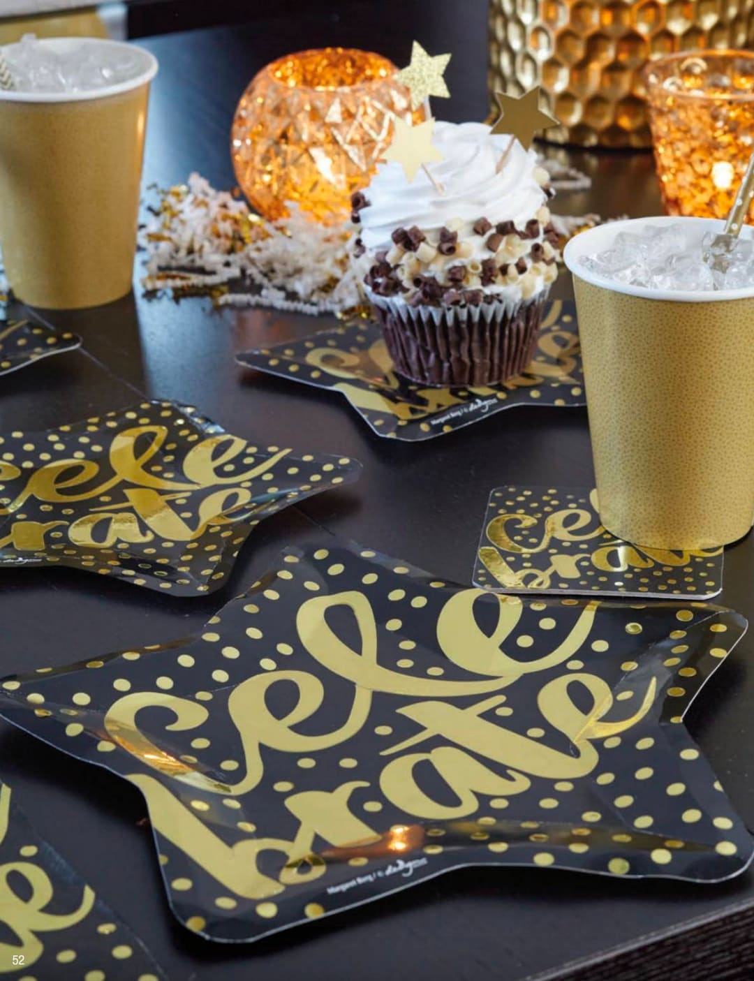 Celebrate Plates - New Years Party, Star Plates, Holiday Party Decor ...