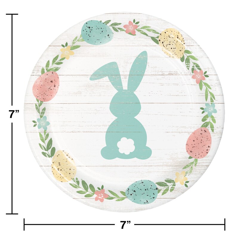 Easter Bunny Party Supplies Bunny Plates Pastel Party - Etsy