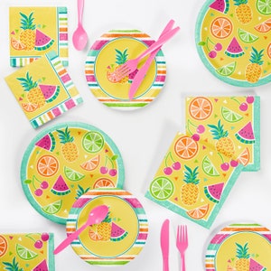 Fruit Napkins - Fruit Party, Fruit Birthday, Citrus Party, Pineapple ...