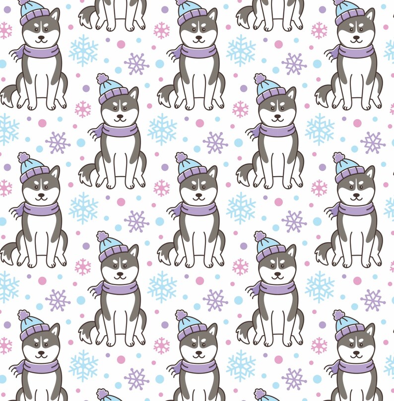 Husky Wrapping Paper - Dog Wrapping Paper, Puppy Wrapping Paper, Dog ...