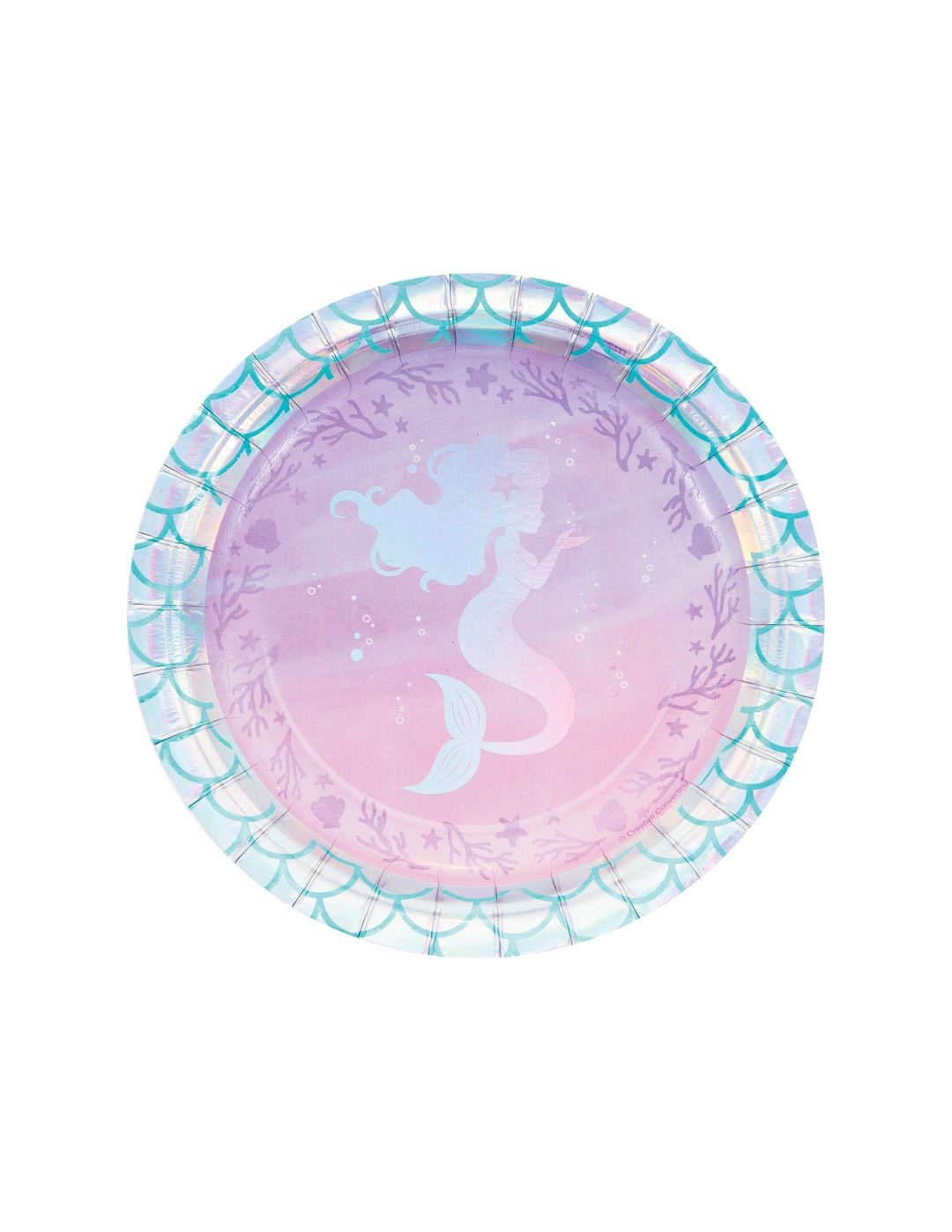 7" Mermaid Plates - Mermaid Party, Mermaid Birthday, Mermaid ...
