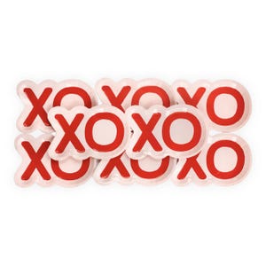 XOXO Party Plates - Valentines Day Paper Plates, Valentine Bachelorette ...